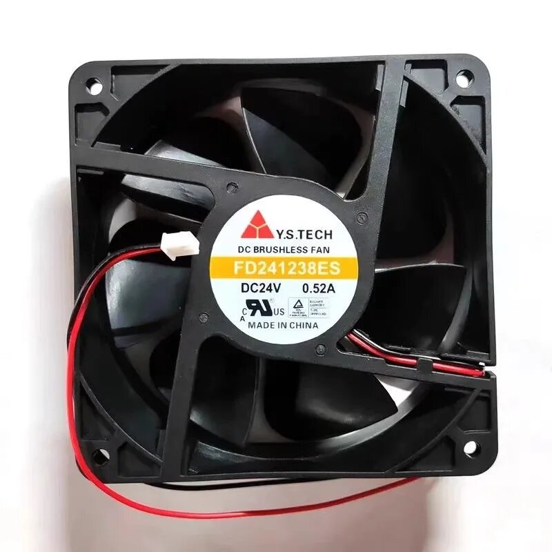 Вентилятор Охлаждения Y.S.TECH FD241238ES 0.52A DC24V 120x120x38MM Две Линии ,120MM Вентилятор