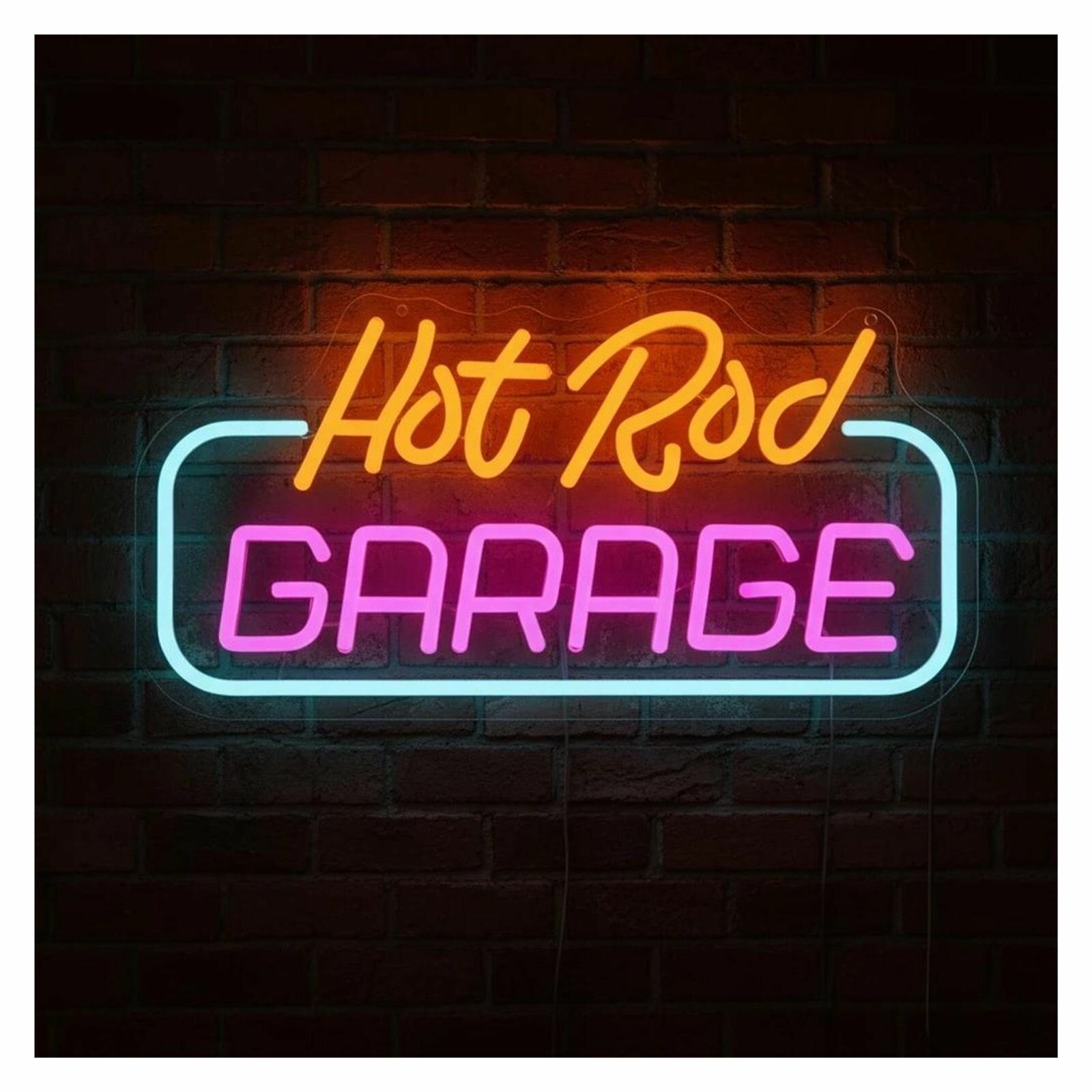 Hot Rod Garage Неоновая Вывеска 42смx20см