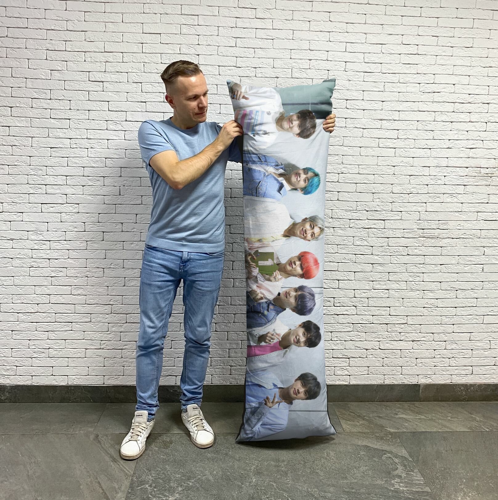 Подушка дакимакура BTS 50x170 см