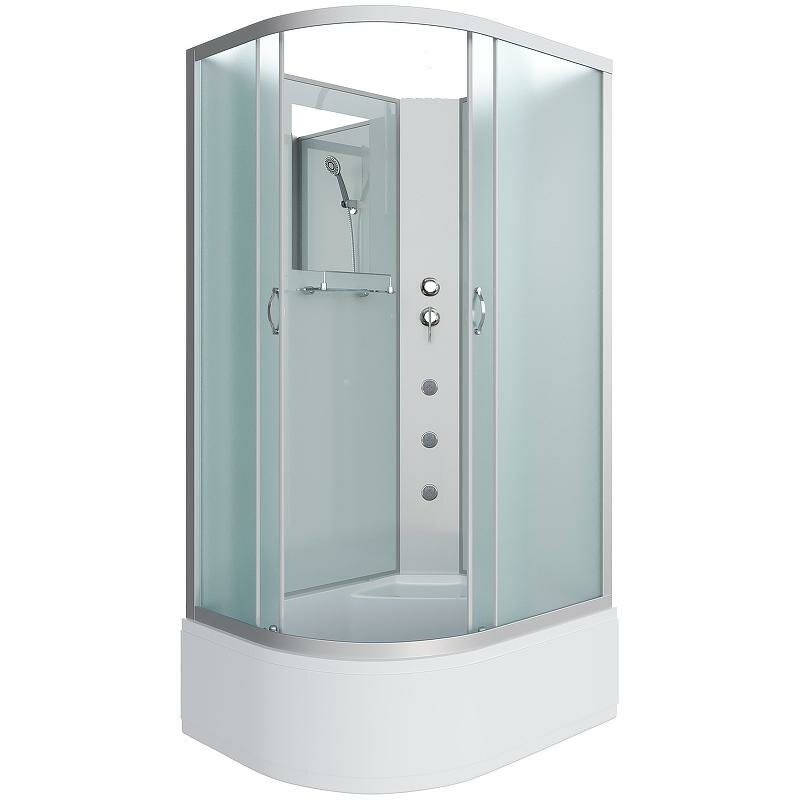 Душевая кабина Niagara Classic 120x80 23101424RBKG профиль хром, с гидромассажом, правая