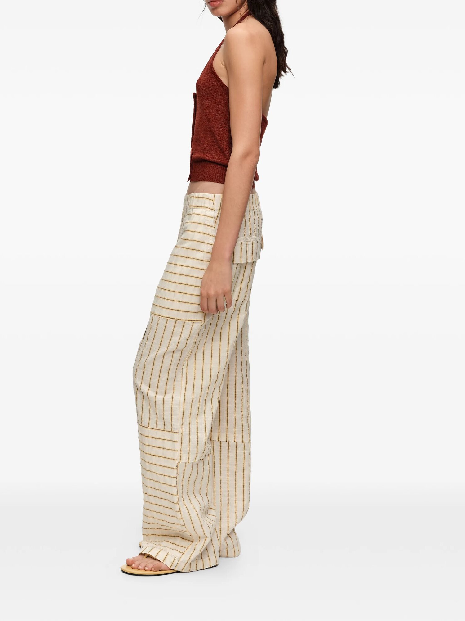 Брюки BIMBA Y LOLA Patchwork striped trousers, размер 40 EU — фото 1