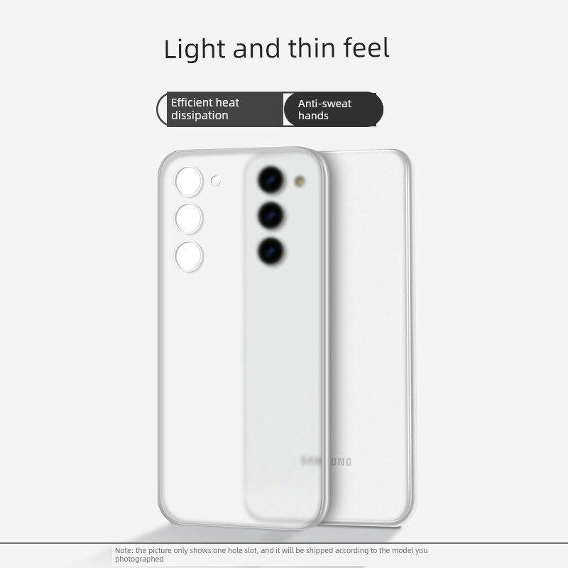 Чехол для Samsung Galaxy S24+ прозрачный белый легкий анти-отпечатки теплоотвод аксессуар для мобильного