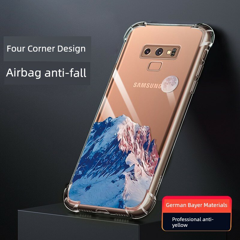 Samsung Galaxy Note9 Воздушная Прозрачная Чехол Цвет Красная Снежная Гора