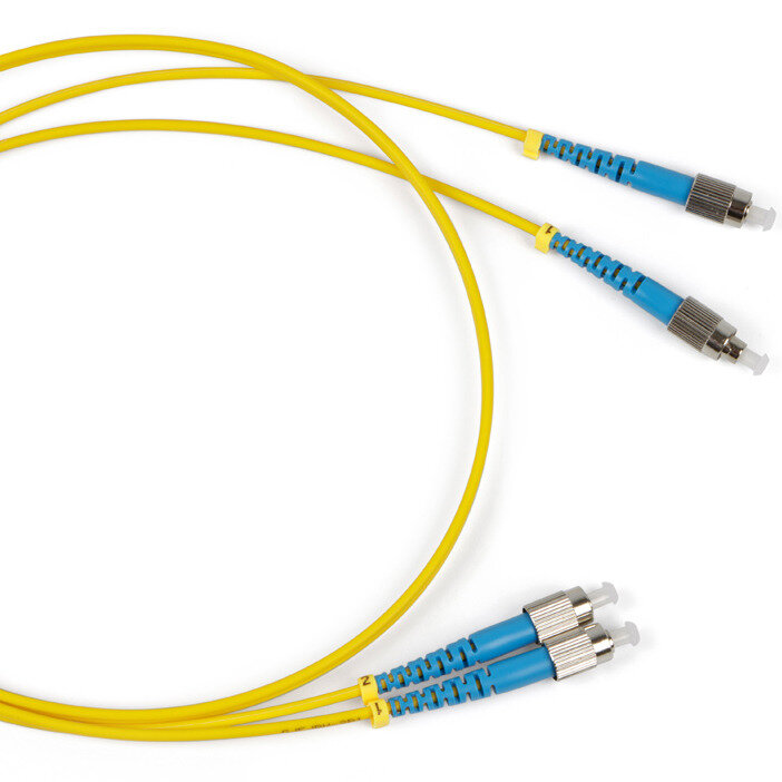 Патч-корд Hyperline FC-9-FC-FC-UPC-3M волоконно-оптический (шнур) SM 9/125 (OS2), FC/UPC-FC/UPC, duplex, LSZH, 3 метра