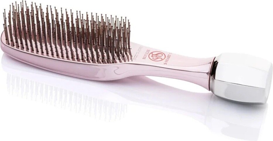 S-HEART-S Расческа Scalp Brush с длинной ручкой и массажером, розовый (1 шт.) Scalp Brush Pink Bijulie Roller 220ml