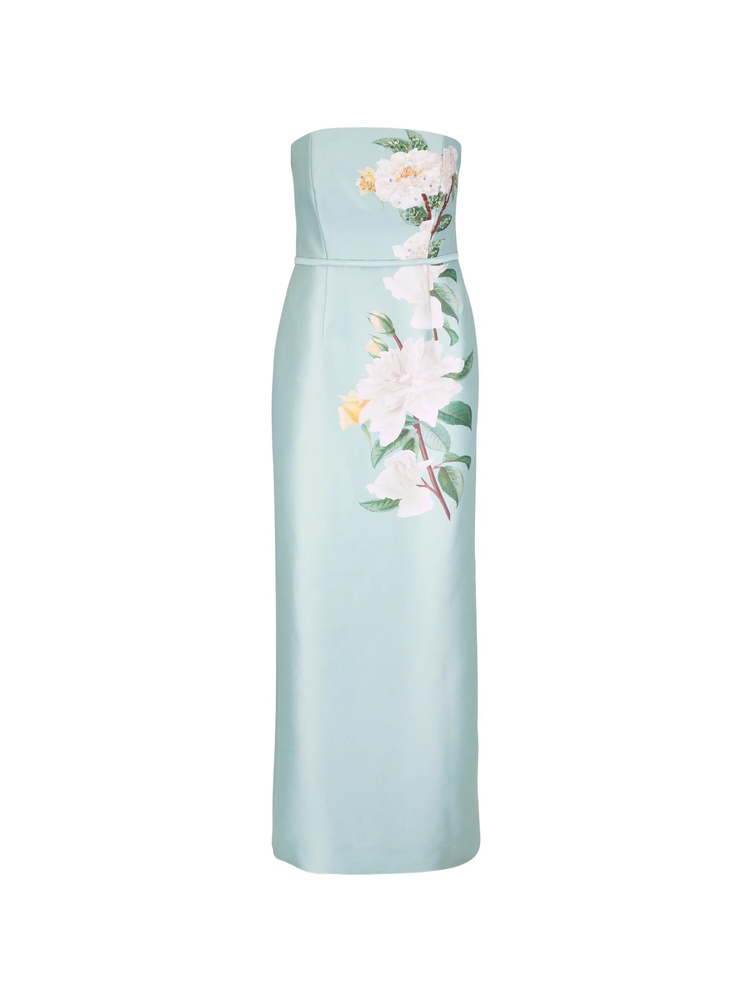Платье Bead-embellished floral-print maxi dress