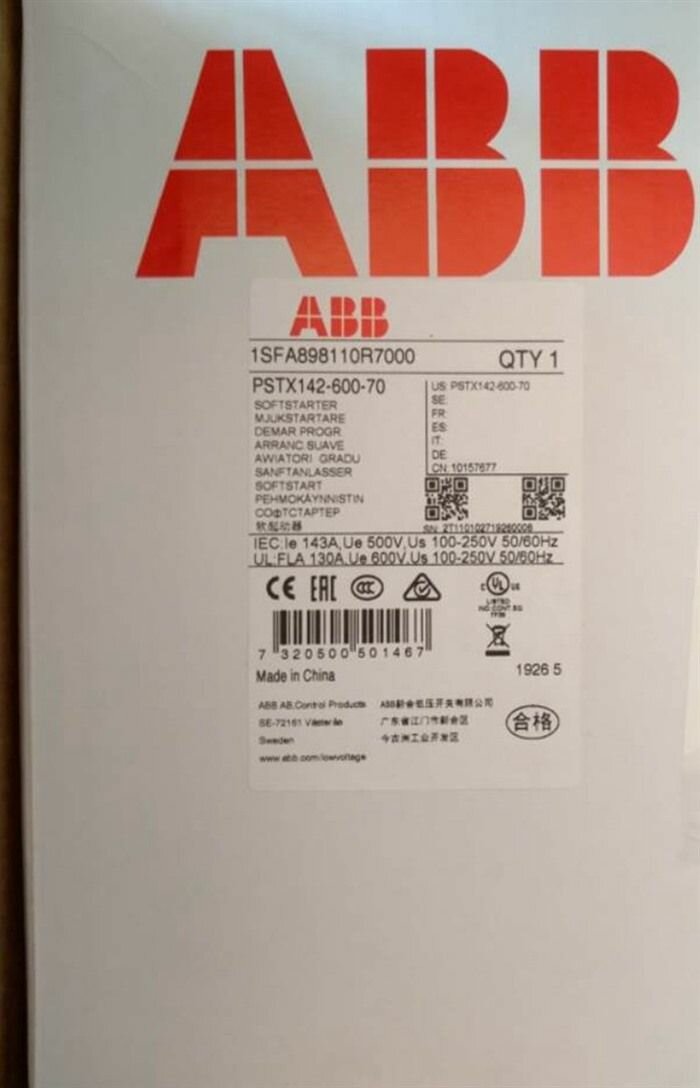 Модуль ABB soft starter PSTX142-600-70 1SFA898110R7000