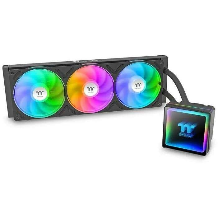 Система водяного охлаждения Thermaltake TH360 V3, 4-pin, ARGB, 120мм, черный, retail [cl-w466-pl12sw-a]