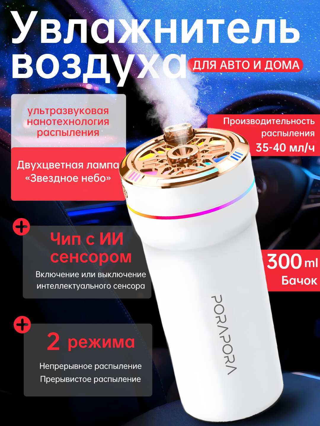 PORAPORA увлажнитель воздуха