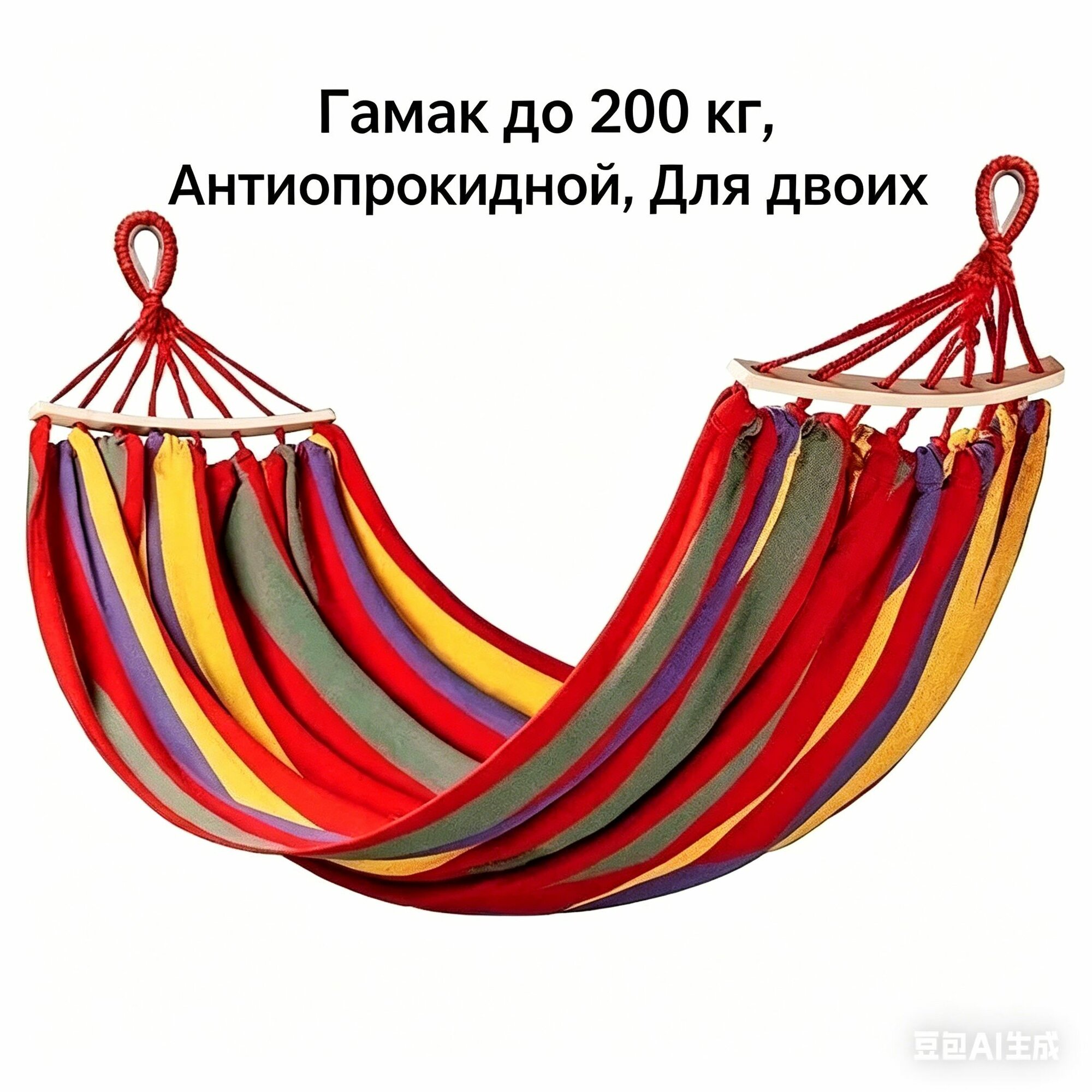Гамак для дачи с изогнутой планкой, уличный садовый гамак, антивандальный, с прочными веревками 2 шт.