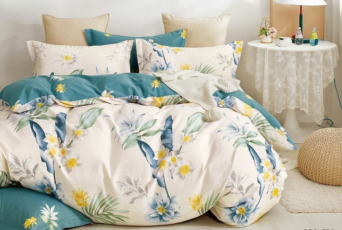 Комплект постельного белья Cleo Satin de Luxe евро, 31/828-SK/CH