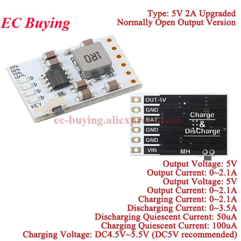 Модуль питания EC Buying 5В 2.1А, Model Number: 20pcs, Color: MH-CD42 Upgraded