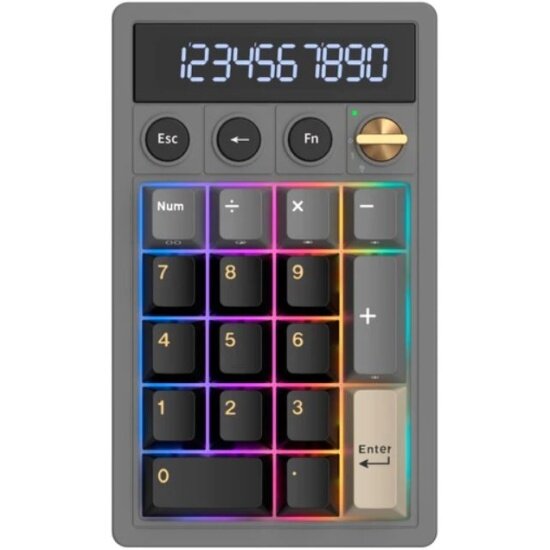 Royal Kludge Цифровой блок клавиатуры RK M20 беспроводной, Cream Switches, Phantom (6935280829482)