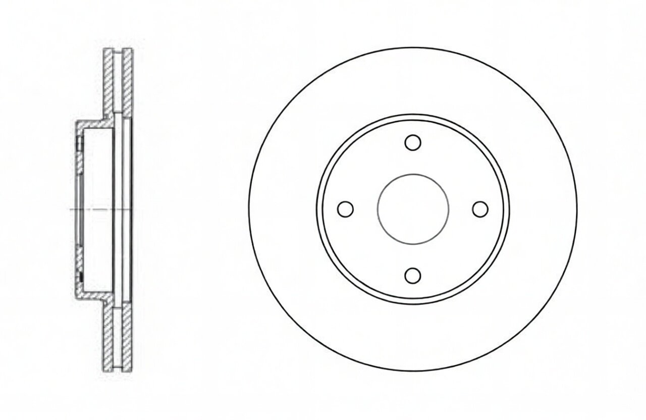 Диск тормозной Chevrolet Epica 2.0/2.5/2.0D 05 SD3007 Sangsin brake арт. SD3007