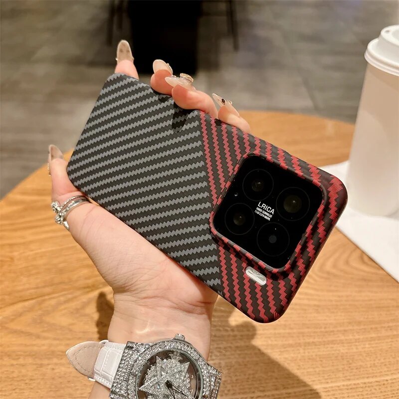 Чехол для Xiaomi 15 A3, карбон, противоударный