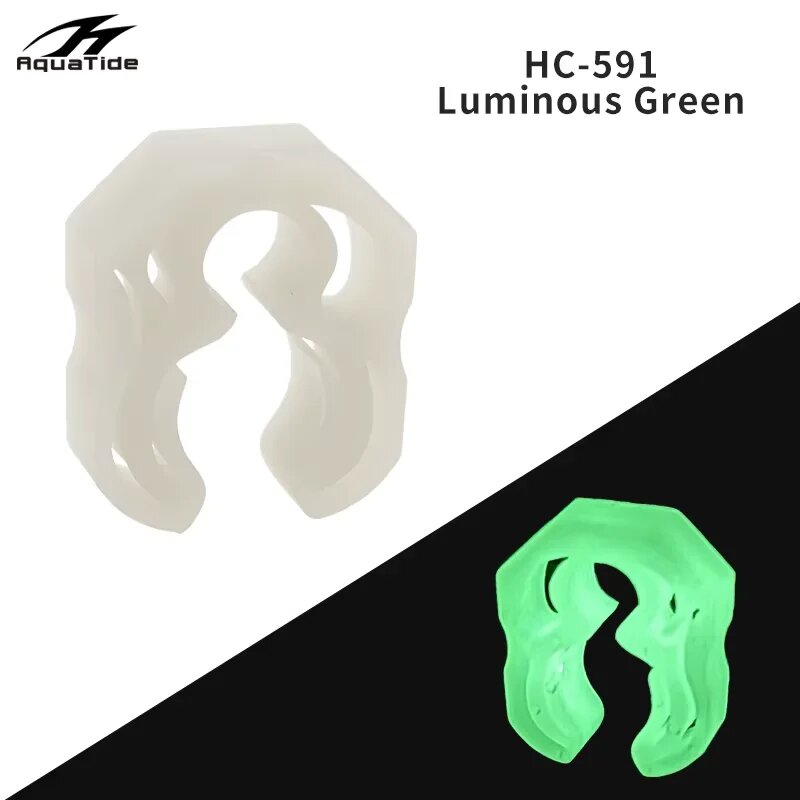 AquaTide держатель зажима для дайвинга HC-591 Зеленый, Luminous Green