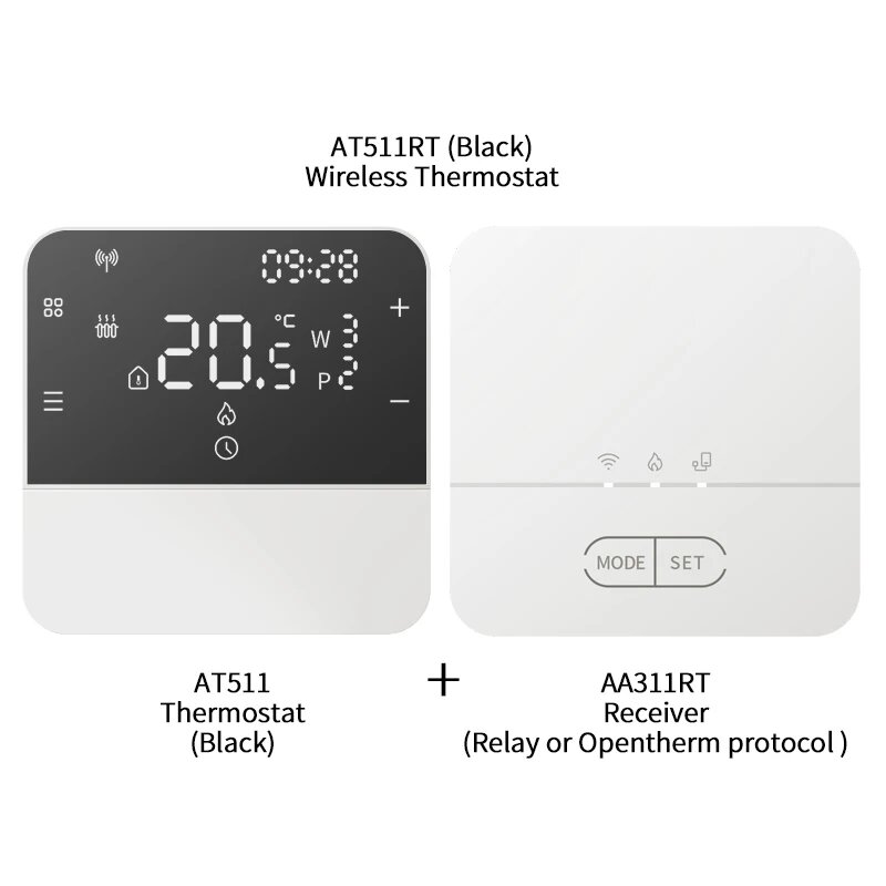 Беспроводной термостат AT511RT (Black) Opentherm