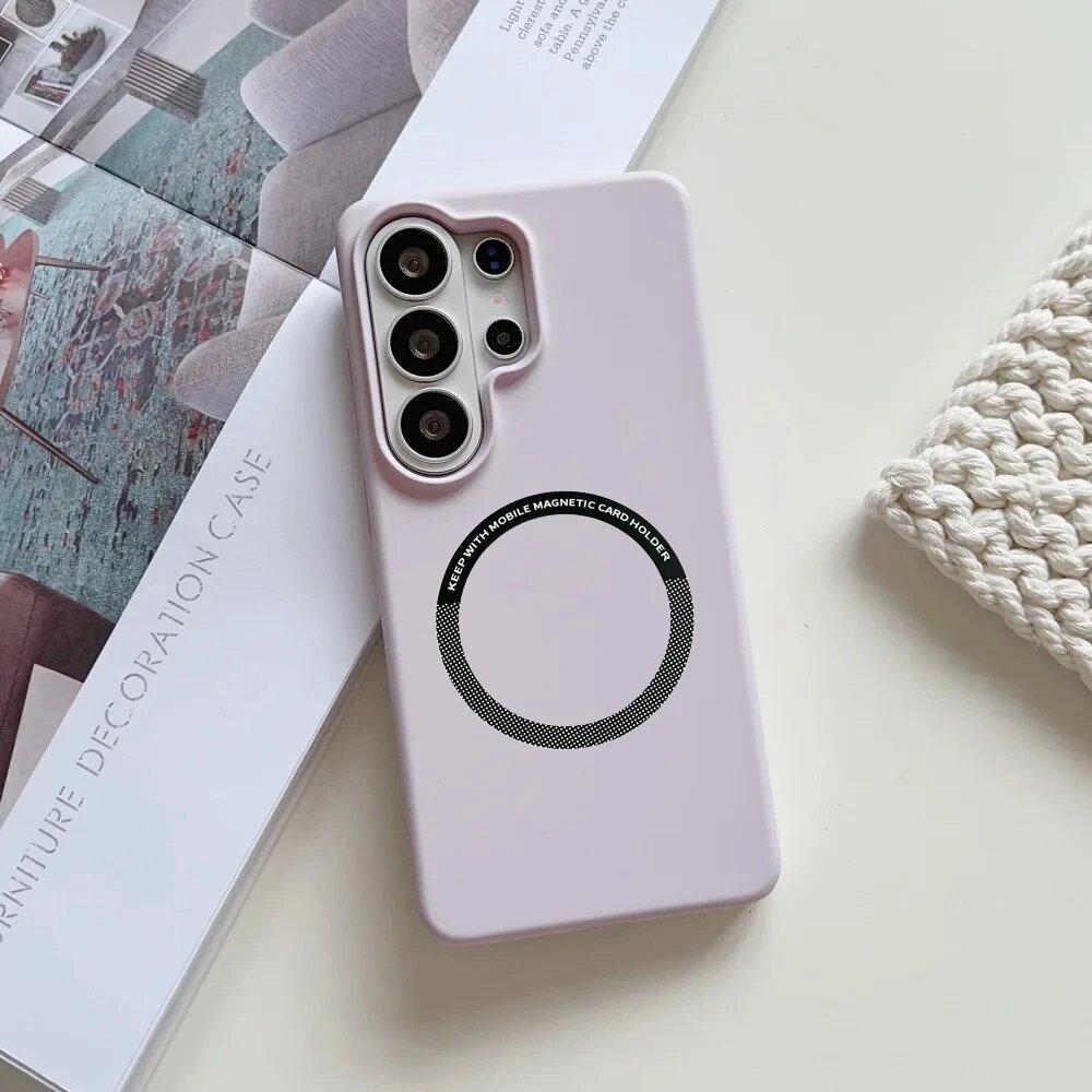 Розовый чехол Samsung Galaxy S25 Ultra с MagSafe