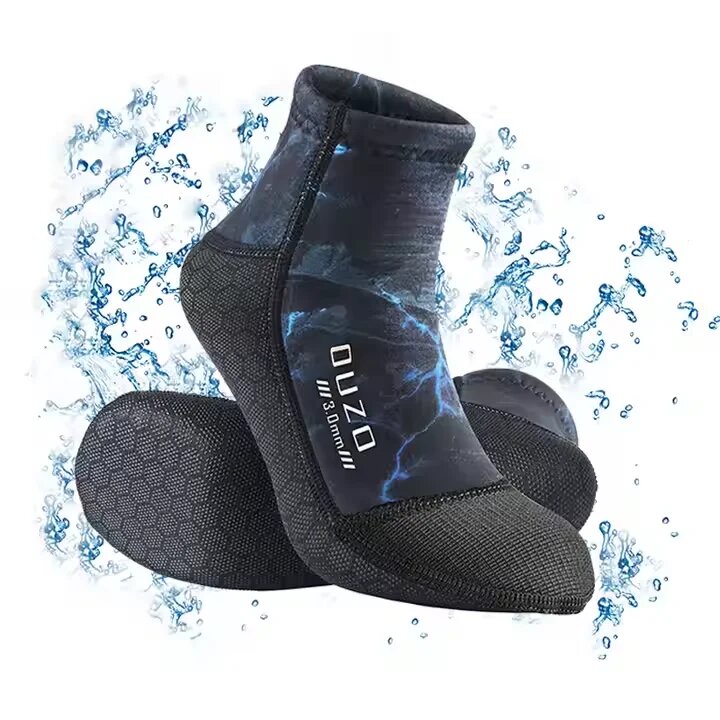 Неопреновые ботинки для плавания DUZO, синий, L(41-42)