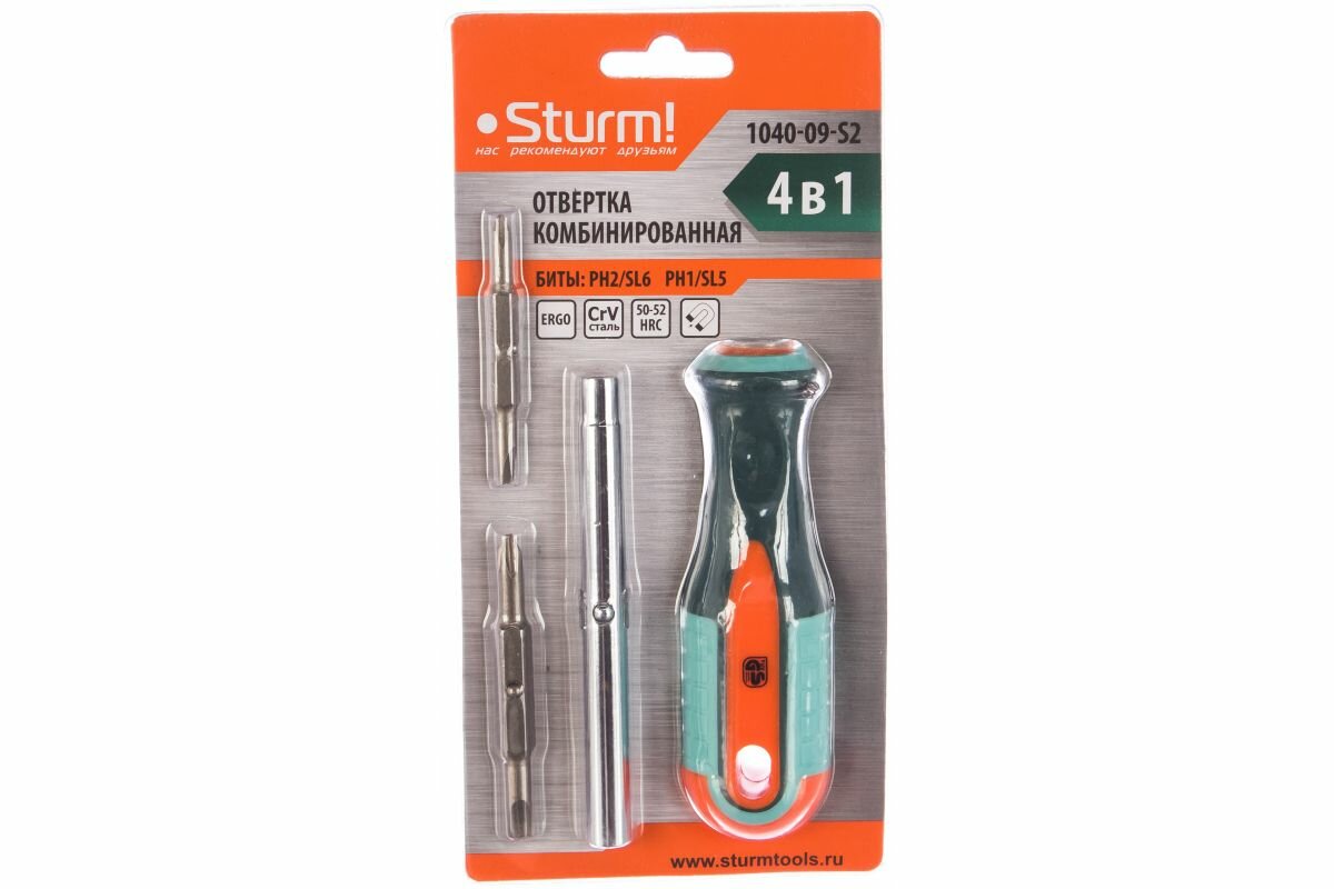 Набор отверток STURM 4 в1, арт 1040 - 09 - S2