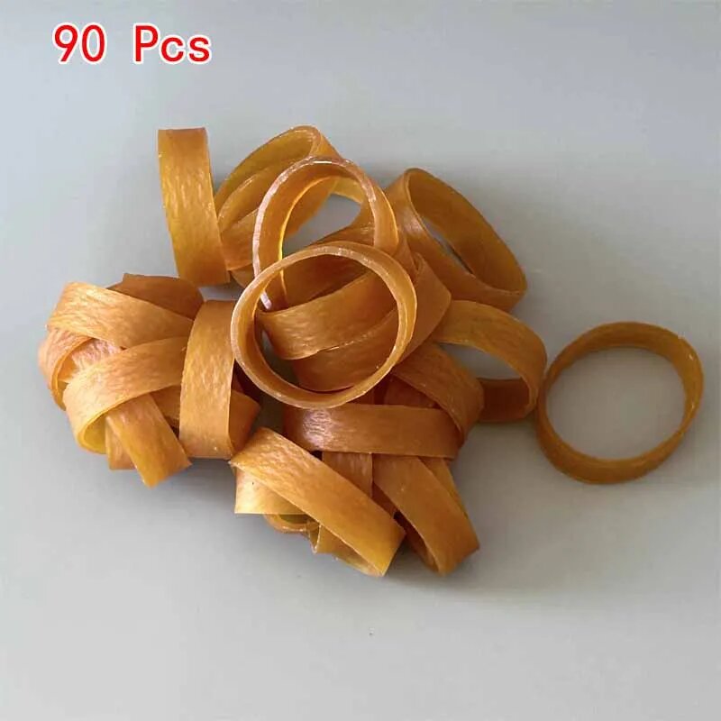 Желтые резинки для документов 90 шт.