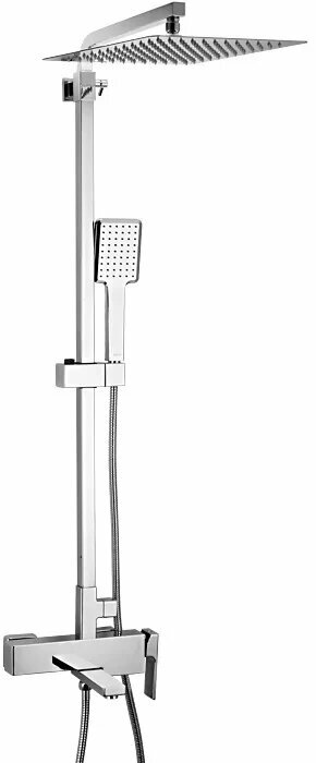 Душевая система Gappo G2418 300 мм, со смесителем, хром