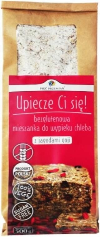 Смесь для выпечки безглютенового хлеба Piec Przemian с ягодами годжи 2 шт x 500 г