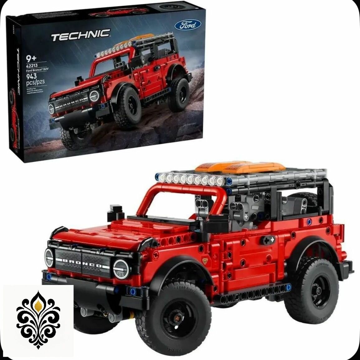 Конструктор Красный внедорожник Jeep Wrangler Rubicon Сопоставим Technic