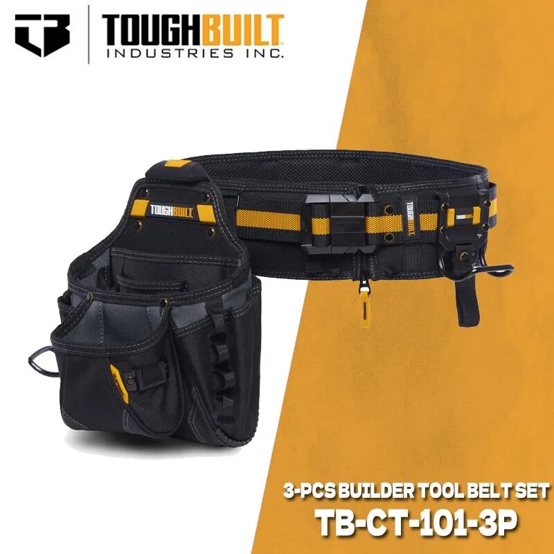 Набор ремня для инструментов TOUGHBUILT TB-CT-101-3P (3 предмета), ClipTech, 23 отделения