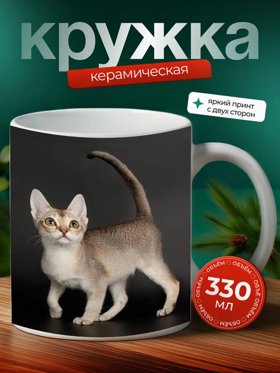 Кружка Сингапурская кошка 4,