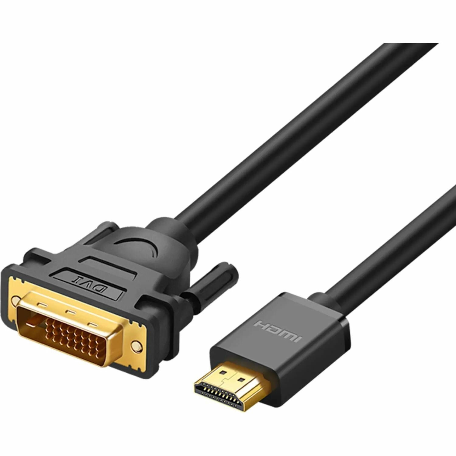 Кабель UGREEN HD106 HDMI - DVI-D (24+1). 30 AWG. 1080@60ц, 2 м (10135)