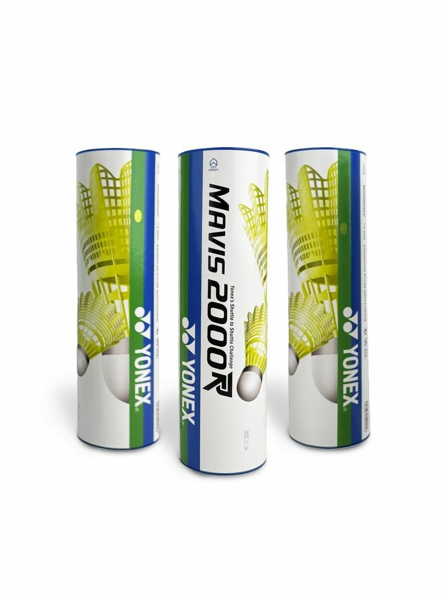 Воланы для бадминтона Yonex Mavis 2000R - 6шт (Middle)