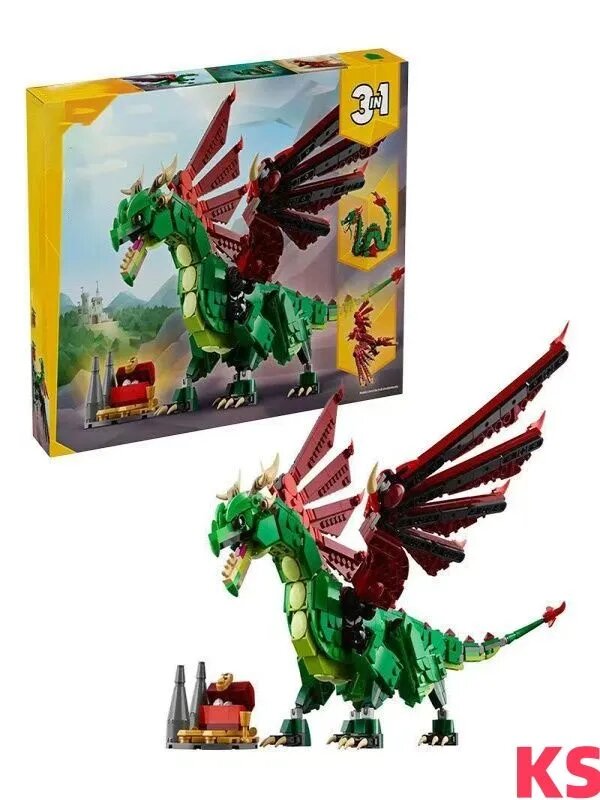 Совместимость с игрушкой 31161 medieval dragon building blocks