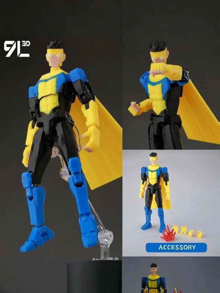 Фигурка Неуязвимый (Invincible-Mark Grayson) Lucky Dummy 13,3D-печатный подвижный манекен