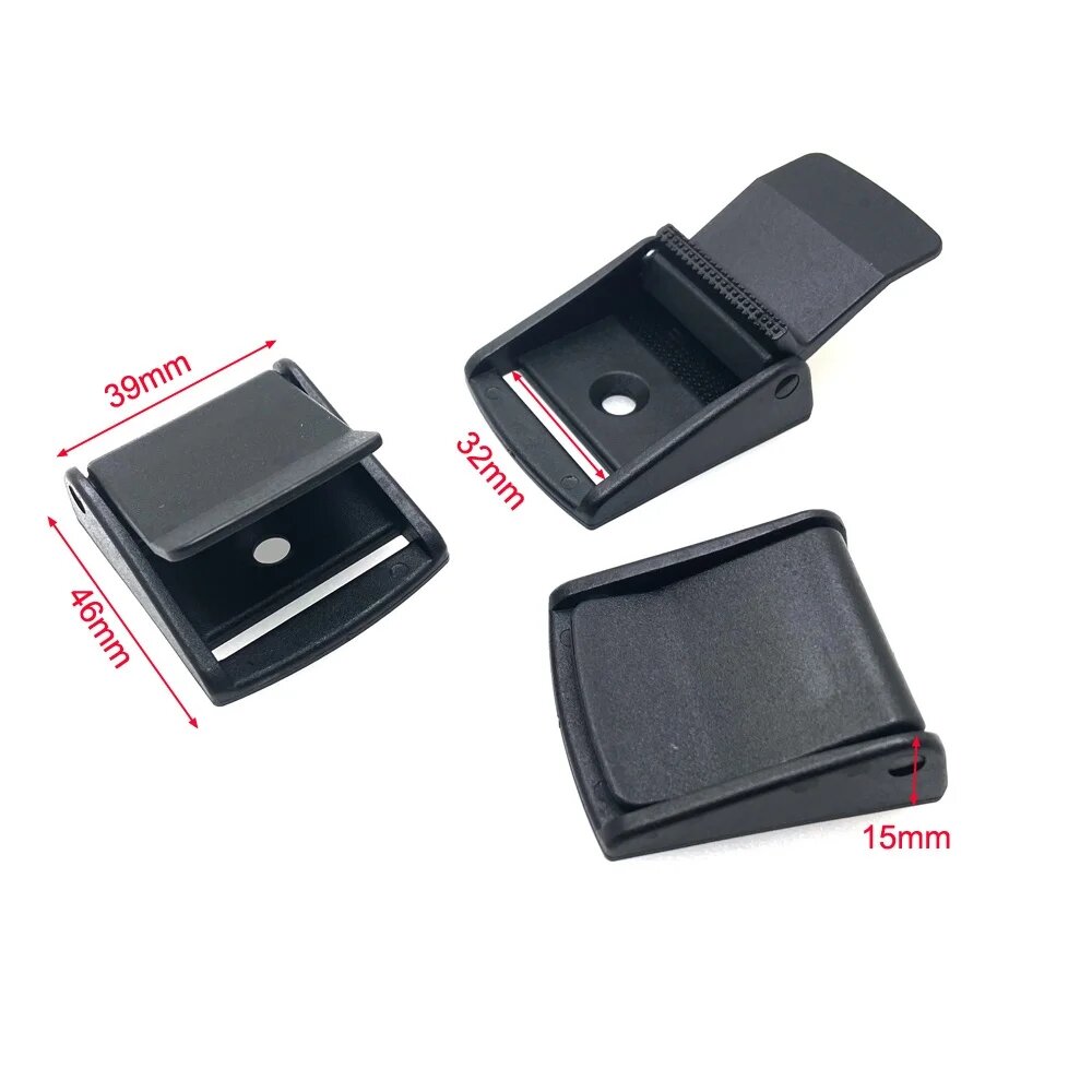 Onnfang пластиковые кулачковые пряжки черные 6 шт. 32mm