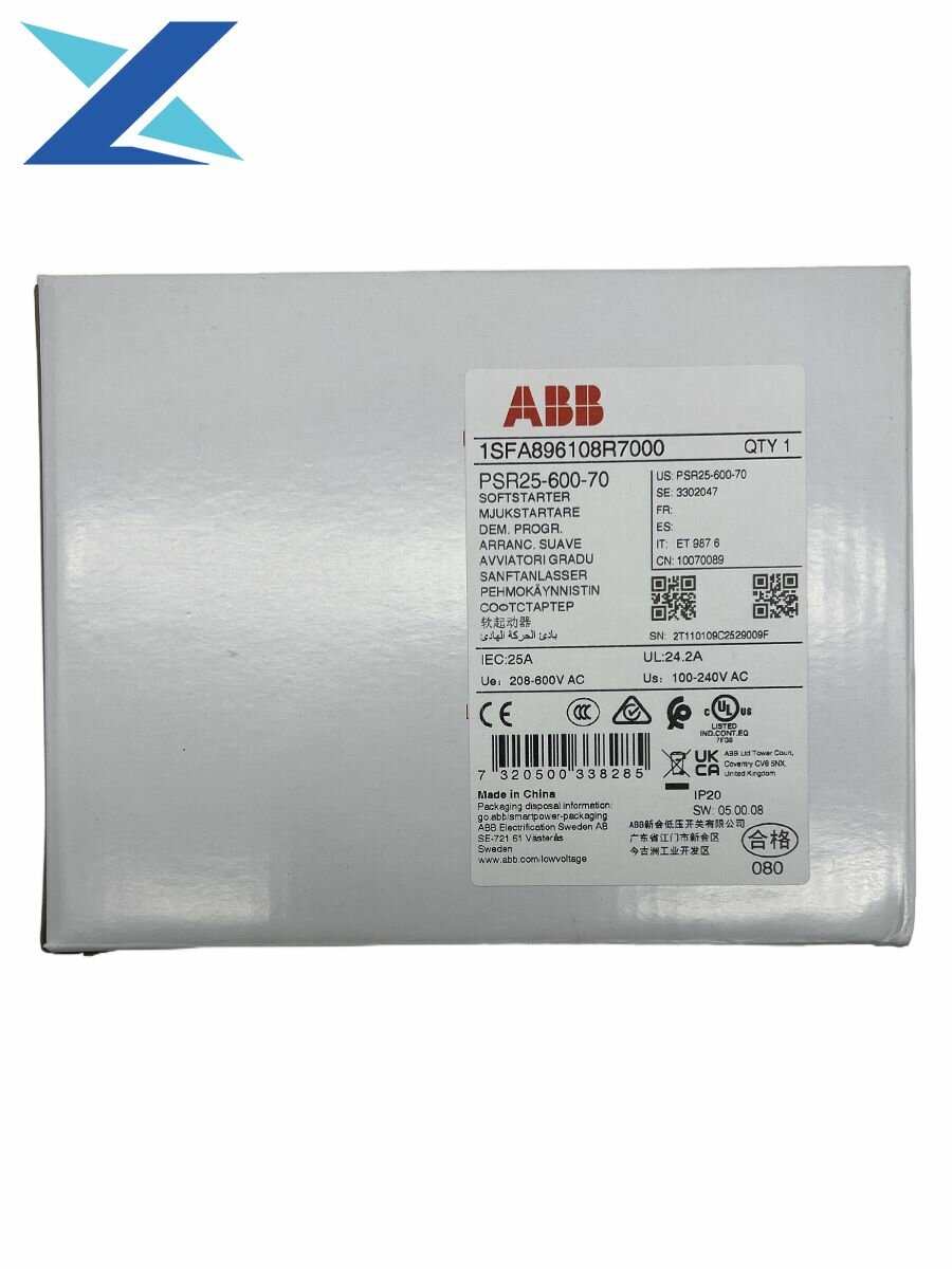 Новый Устройство плавного пуска PSR25-600-70 1SFA896108R7000