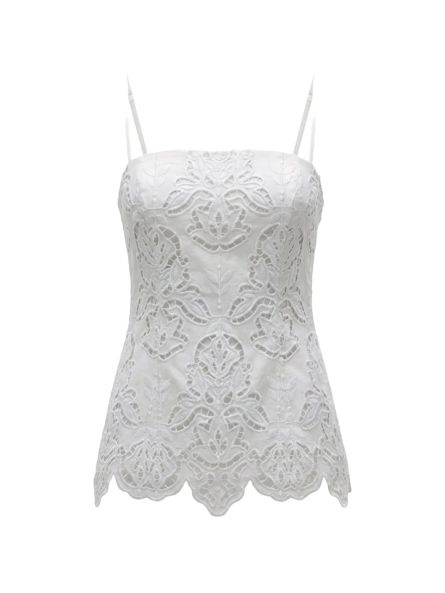 Блуза Greer Seamed scalloped-hem blouse