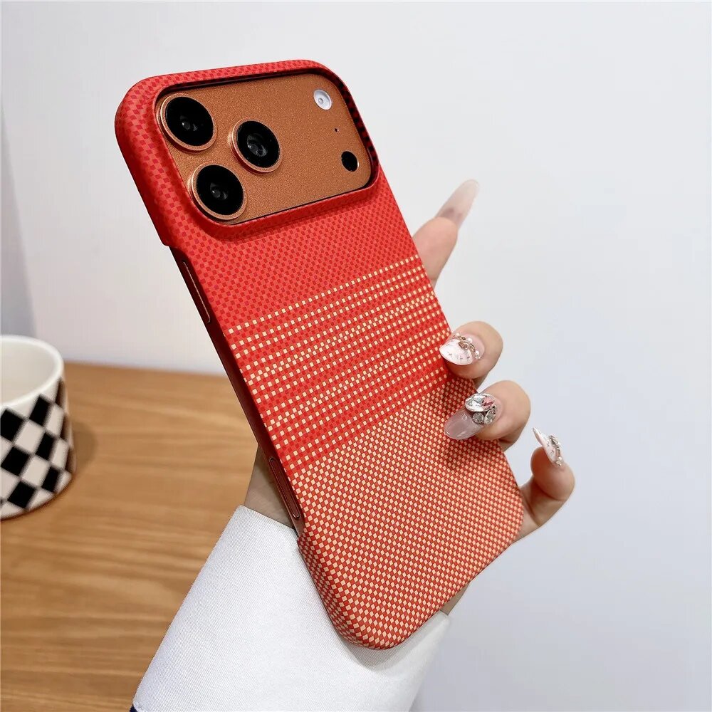Чехол-кошелек Из Углеродного Волокна И Кевлара Для iPhone: Магнитный, Ударопрочный, С Защитой От Царапин И Пыли, Легкий