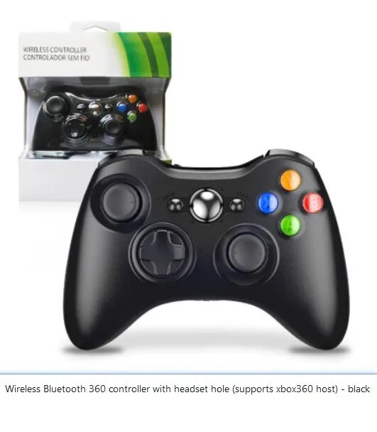 Беспроводной геймпад Xbox 360, черный (Color: d)
