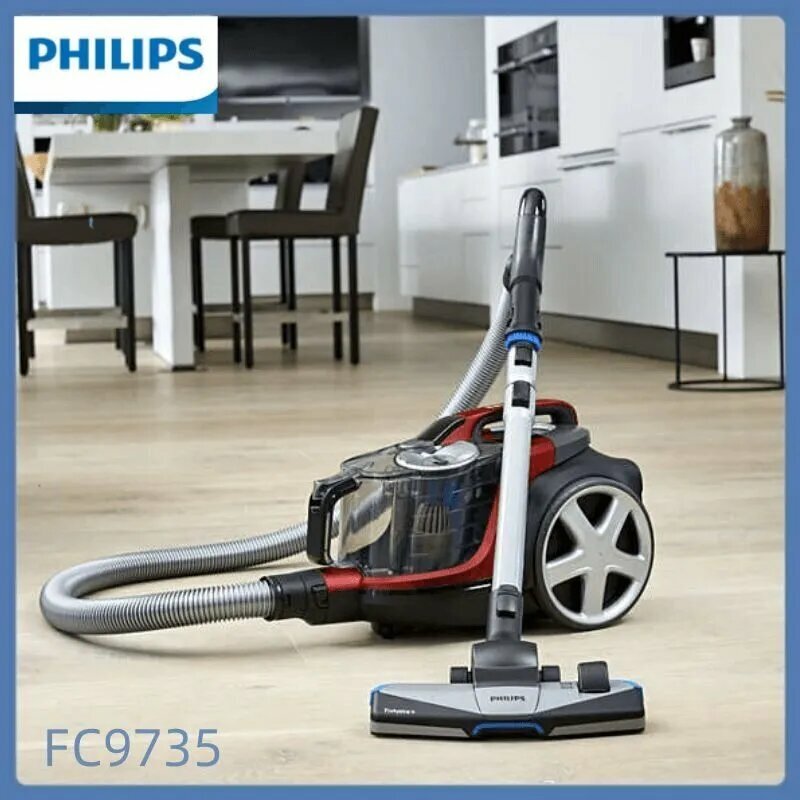 Напольный пылесос Philips, прозрачный, черный