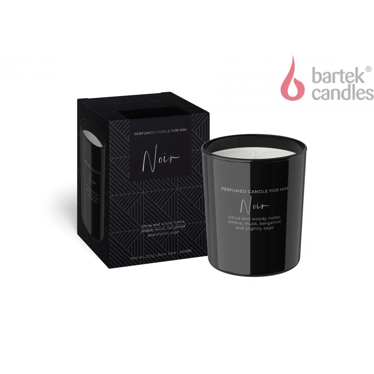 BARTEK Арома-свеча "For Her & For Him" FOR HIM 220g