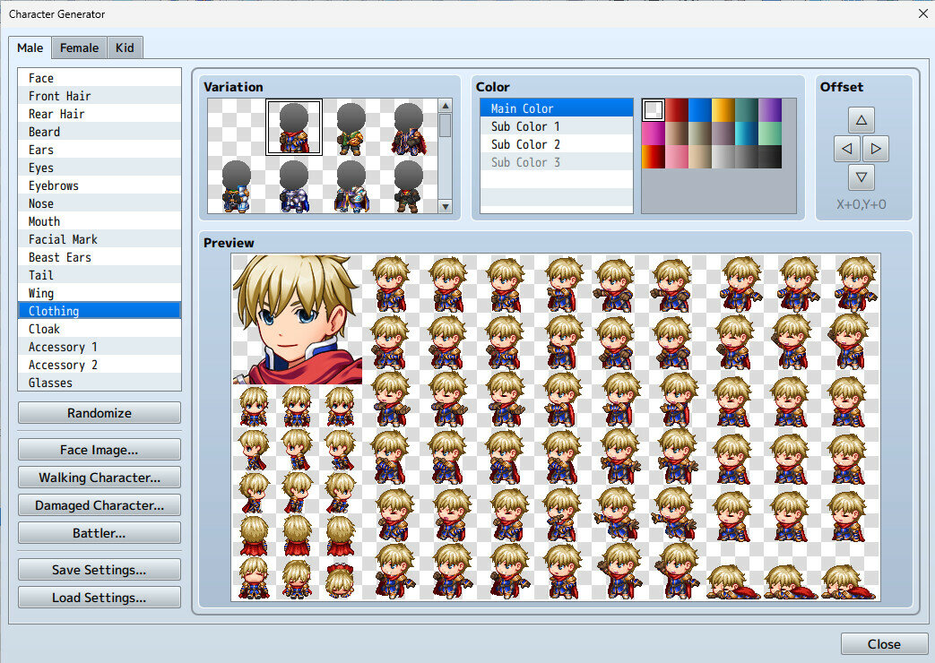 RPG Maker MZ, Все страны — фото 1