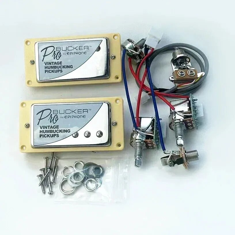 Оригинальная аутентичная электрогитара Epiphone Alnico 5 ProBucker со стандартным звукоснимателем, двойная катушка, 1 комплект, двухтактная проводка 2V1T
