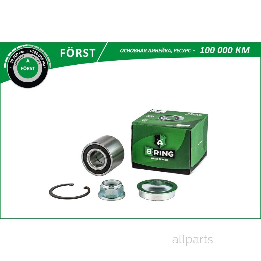 BRING BK1955 Подшипник ступицы RENAULT Clio (05-) (задн. компл.) [25x55x45] (BK1955) B-RING FORST