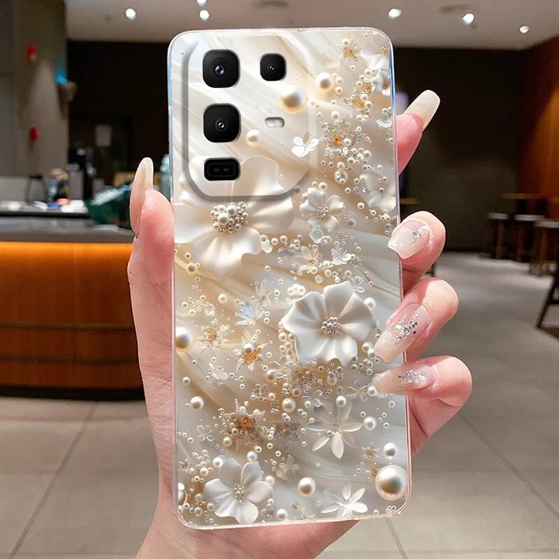 Чехол для Infinix Note 50 Pro 4G, цветочный, TPU