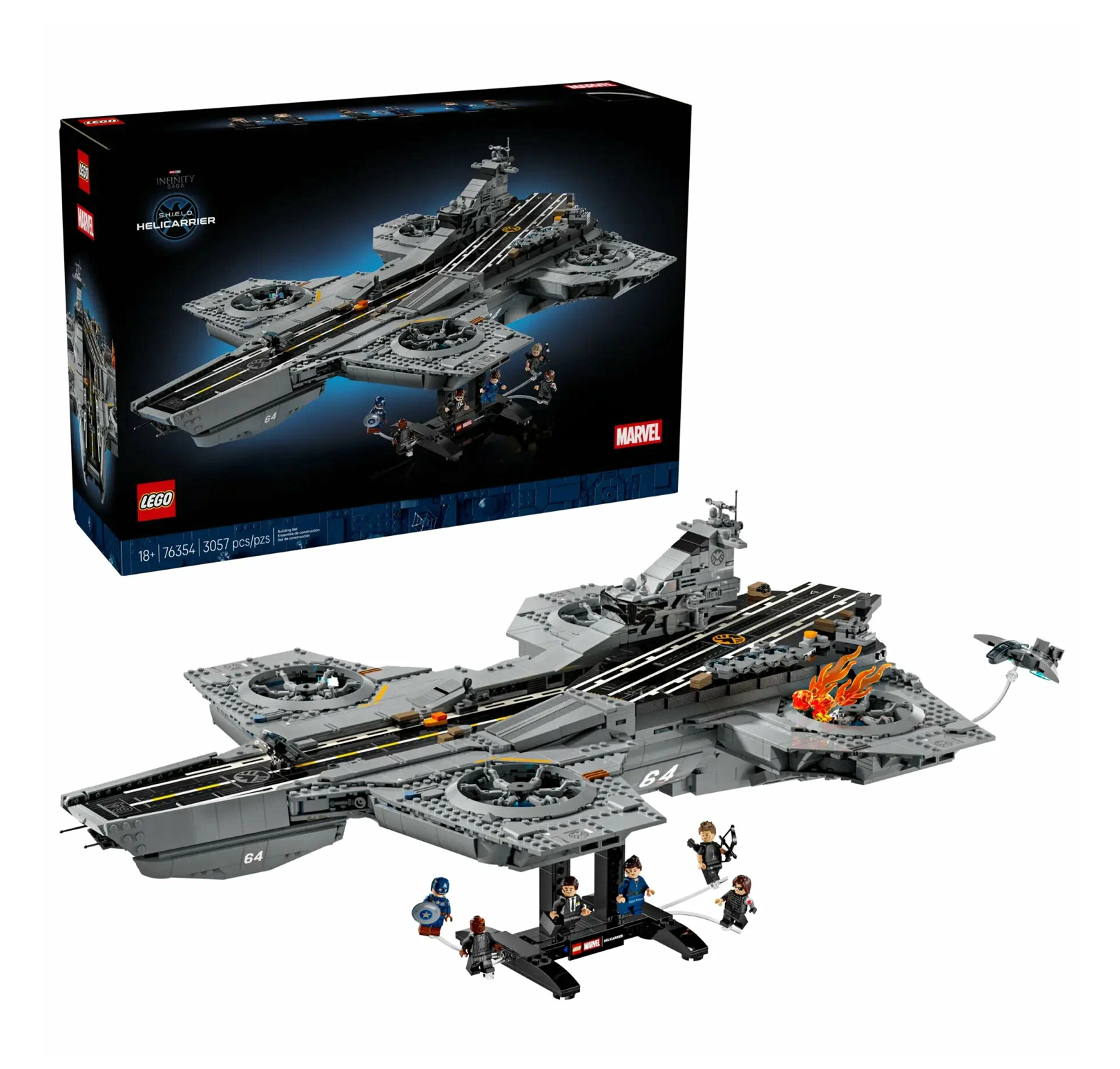 Конструктор LEGO Marvel Super Heroes 76354 S.H.I.E.L.D. Helicarrier Авианосец Щита: Геликарриер