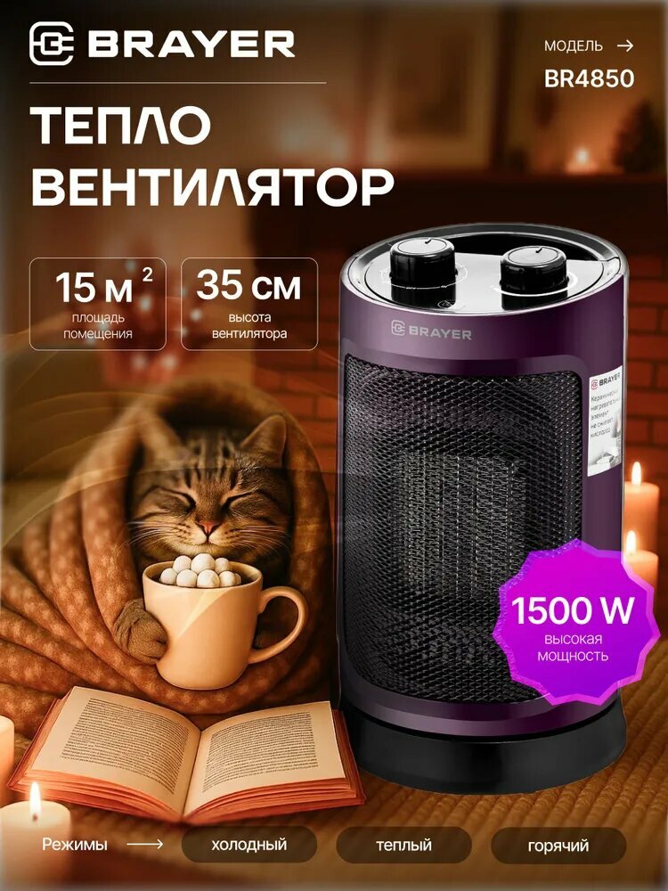 Тепловентилятор для дома BRAYER BR4850