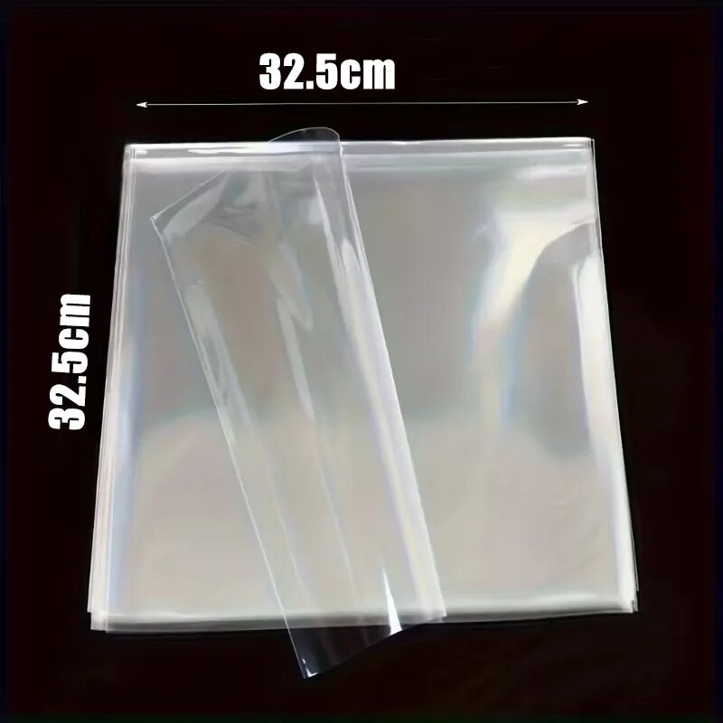 Пластиковые пакеты для виниловых пластинок 32.5x32.5см, 50шт, A-Non-sticky
