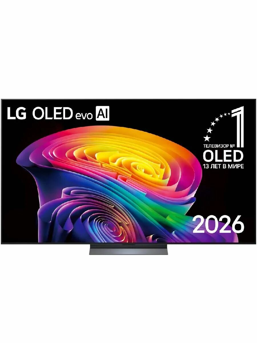 Телевизор LG OLED77C6RLA, 77", Smart TV, 4K OLED, 120Гц (VRR 165Гц), AI, Wi-Fi, Bluetooth, черный