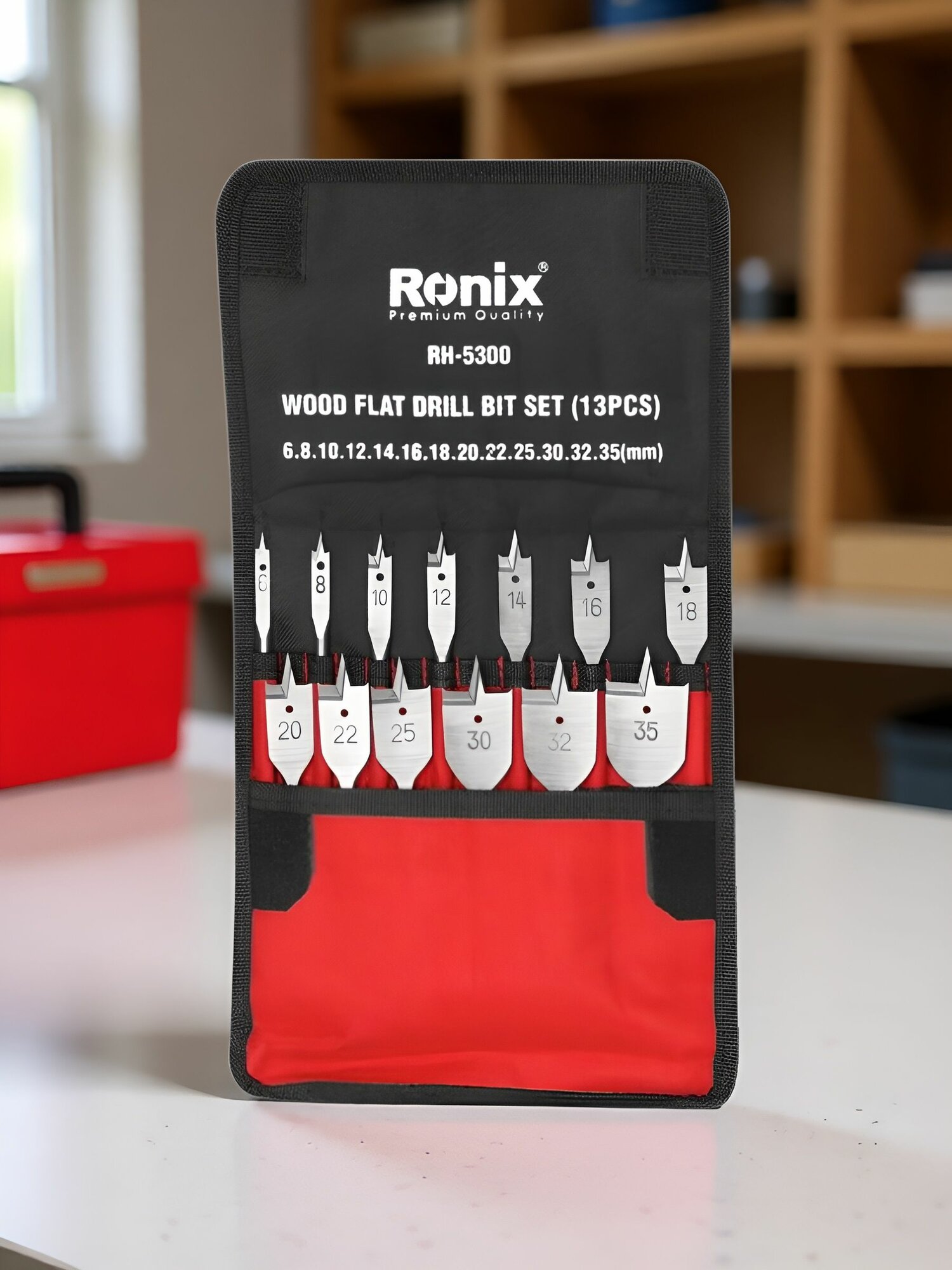 Набор плоских сверл по дереву Ronix RH-5300 (13шт)